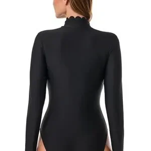 Coolibar | Swim | Coolibar Black Long Sleeve One Piece Swimsuit | Poshmark